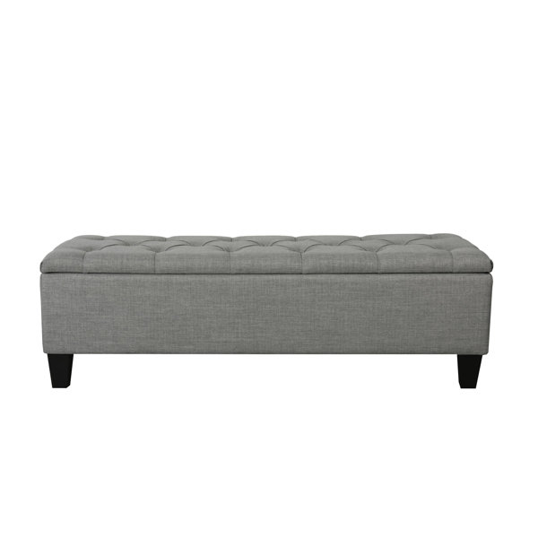 Latitude Run® Cristalina Fabric Upholstered Storage Bench Wayfair